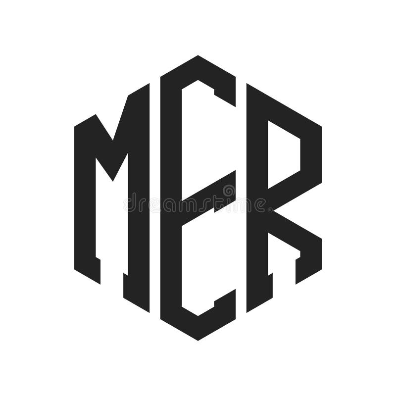 MER Logo Design. Initial Letter MER Monogram Logo Using Hexagon Shape ...