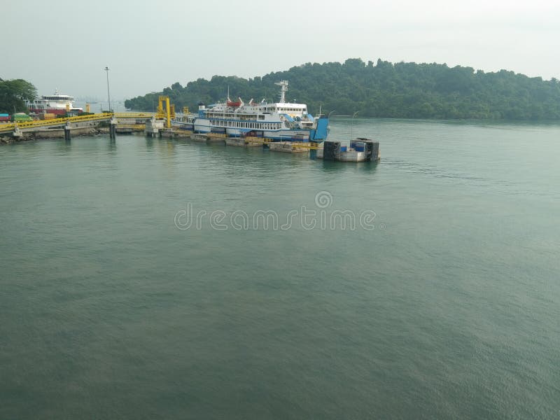 Merak sea port stock image. Image of boating, marina - 264467485