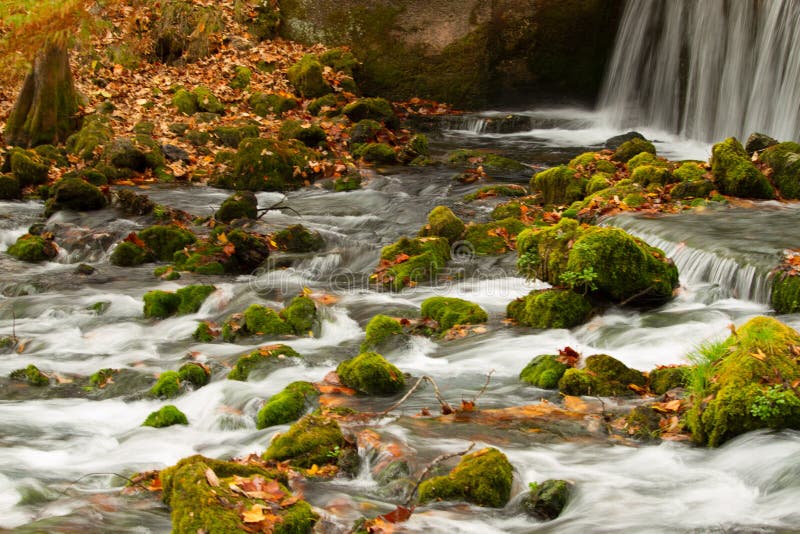 Meramec Springs stock image. Image of river, autumn, cascade - 86852487