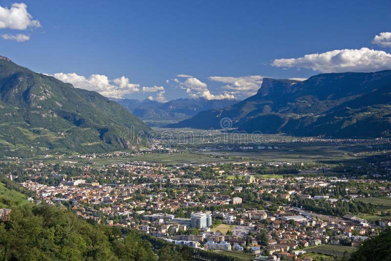 Meran stock photo. Image of village, mountain, flower - 28716664