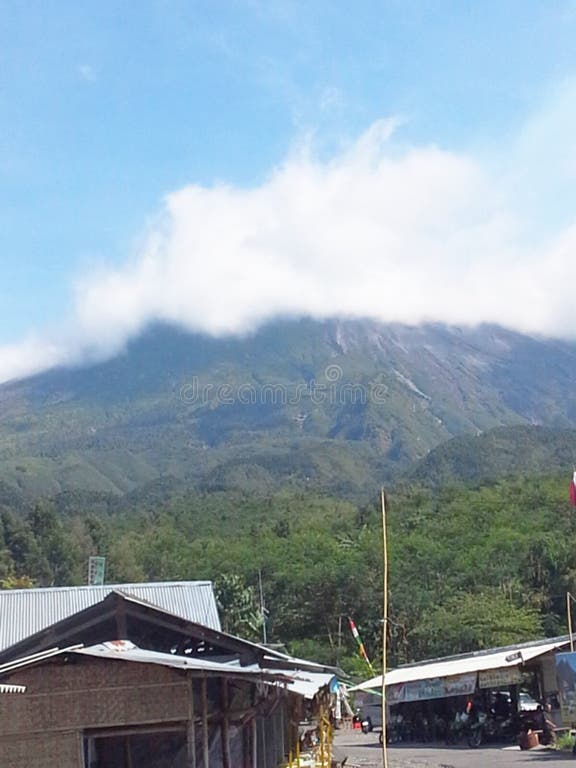Merapi mount stock image. Image of merapi, mountain, famous - 73251459