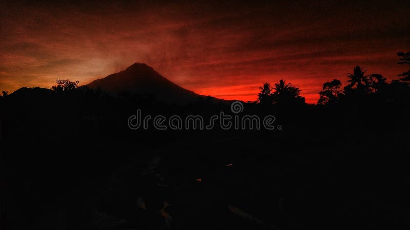 Merapi Mountain stock image. Image of outdoor, merapi - 105095323