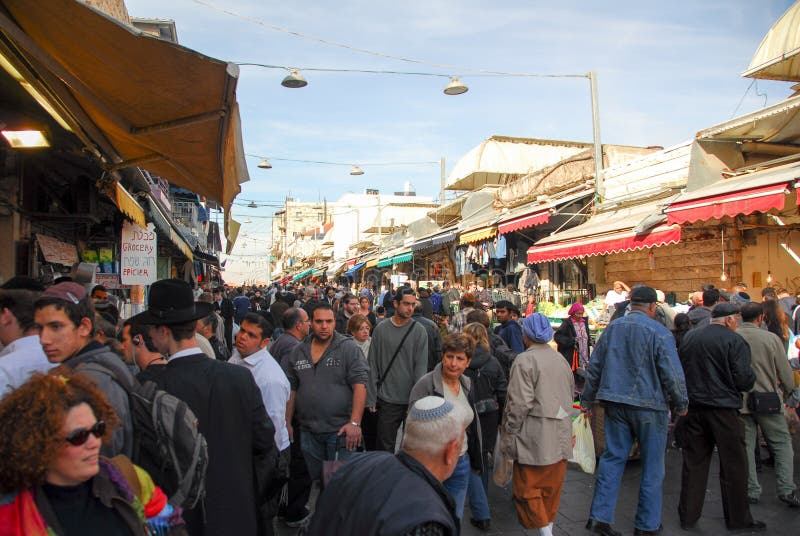 Ben Yehuda Market - Jerusalém, Israel Foto de Stock Editorial - Imagem ...