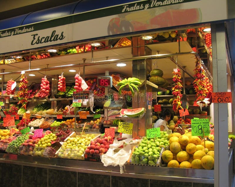 Mercado interior de Olivar imagen editorial. Imagen de balear - 61314275