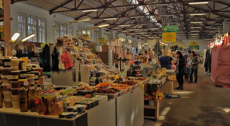 Mercado Interior Vyborg Grocery Fotografía editorial - Imagen de ...
