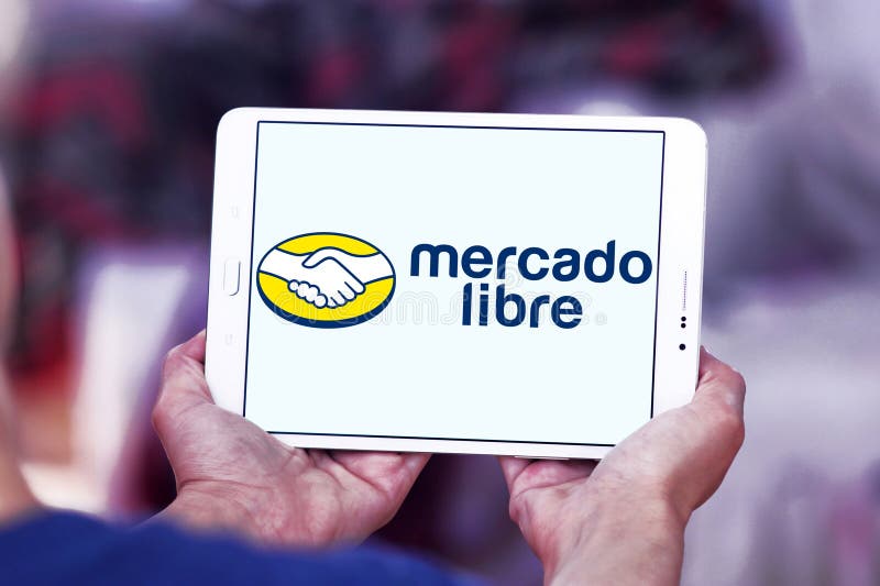 Mercado Libre logo editorial stock image. Image of display - 299043524