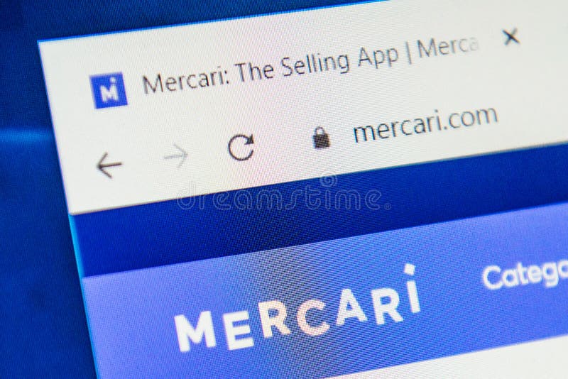 Mercari.com Web Site. Selective Focus. Editorial Stock Image - Image of ...