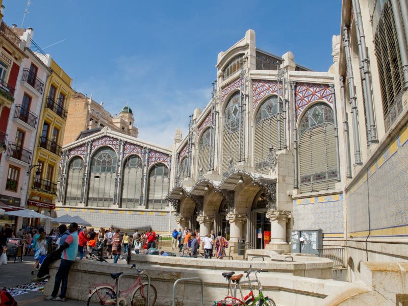 The Mercat Central De Valencia. Spain Editorial Image - Image of europe ...