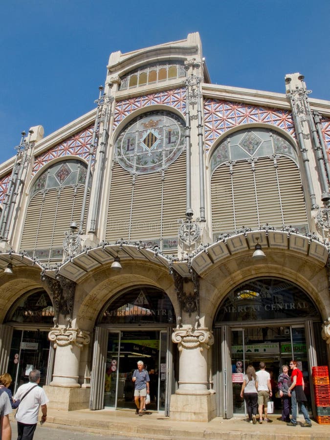 The Mercat Central De Valencia. Spain Editorial Photography - Image of ...