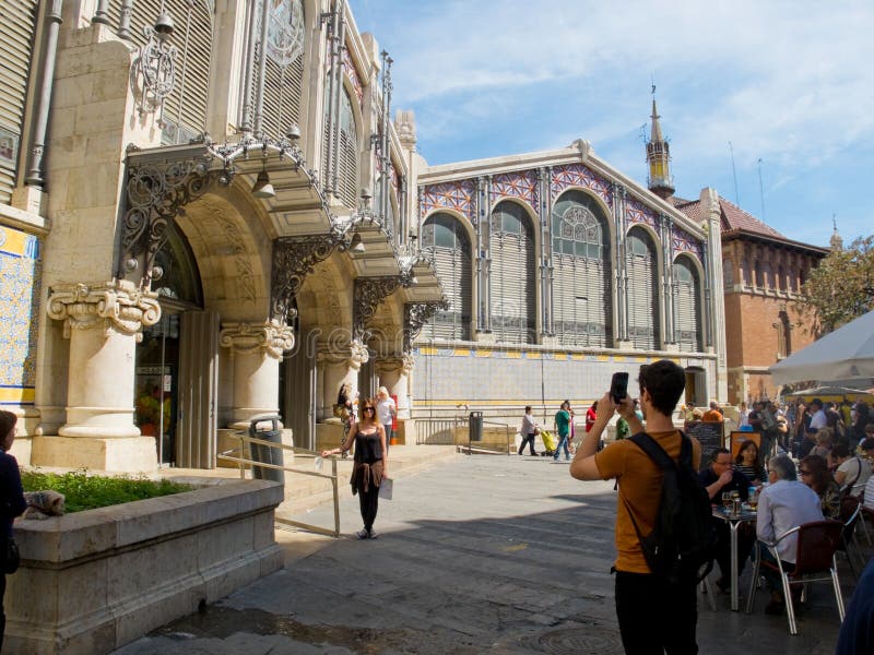 The Mercat Central De Valencia. Spain Editorial Photography - Image of ...