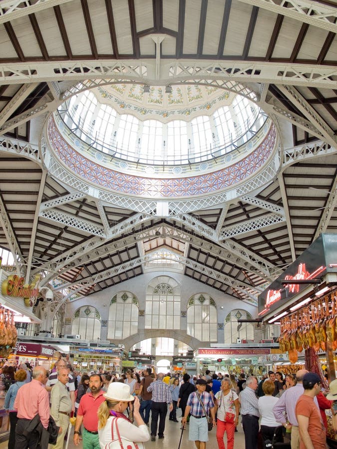 The Mercat Central De Valencia. Spain Editorial Image - Image of europe ...