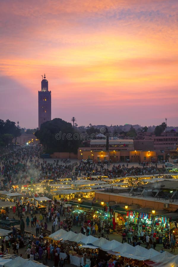 Mercato di Marrakech immagine editoriale. Immagine di scenico - 36504635
