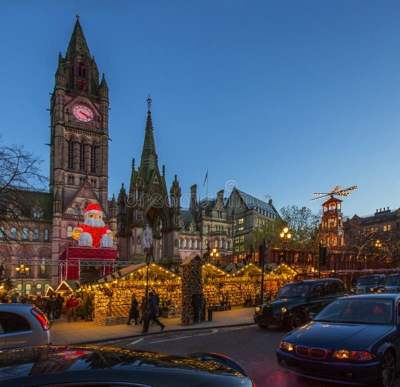 Mercato Di Natale - Manchester - Inghilterra Immagine Editoriale ...