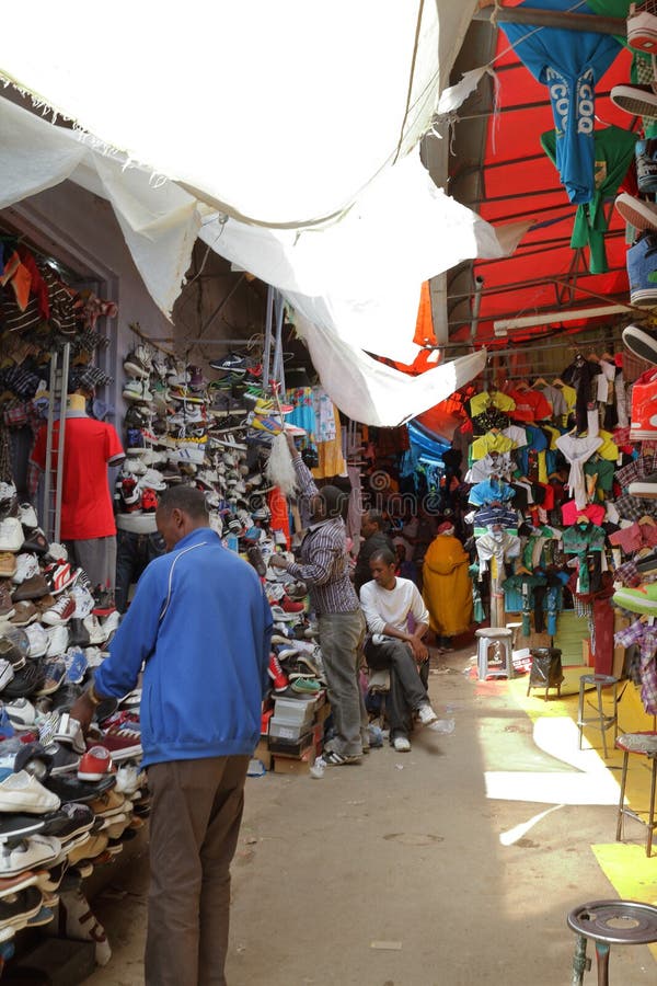 The Mercato Market of Addis Ababa Editorial Photography - Image of ...
