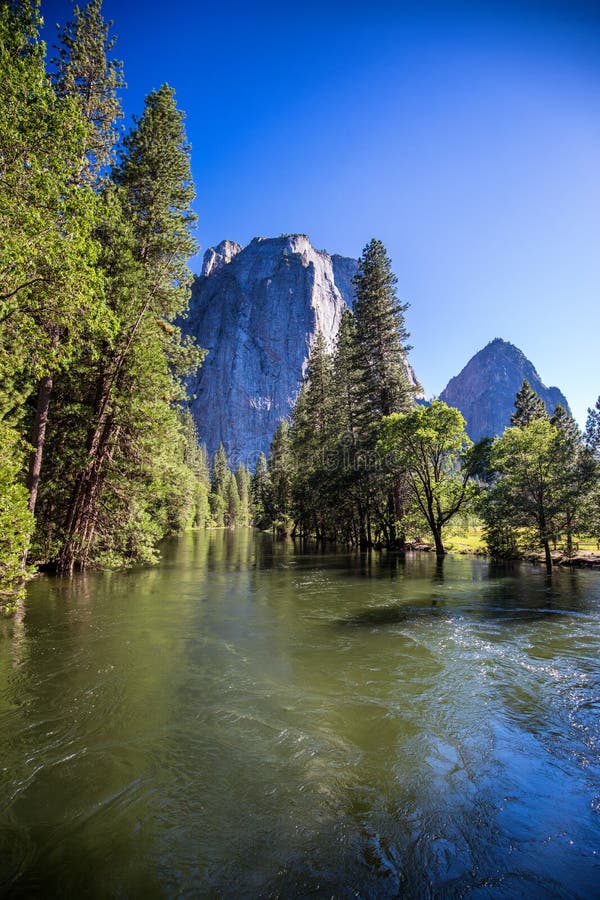 Merced River, Yosemite National Park Stock Photo - Image of water ...