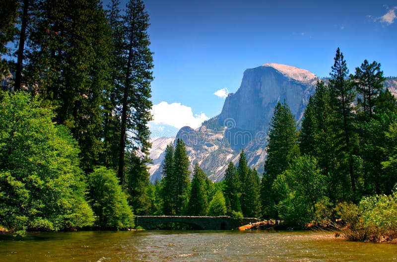 Merced River, Yosemite National Park Stock Image - Image of field, lone ...