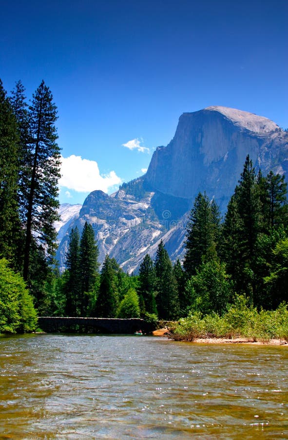 Merced River, Yosemite National Park Stock Image - Image of field ...