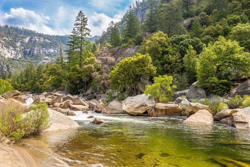 Merced River in Yosemite National Park Stock Image - Image of valley ...