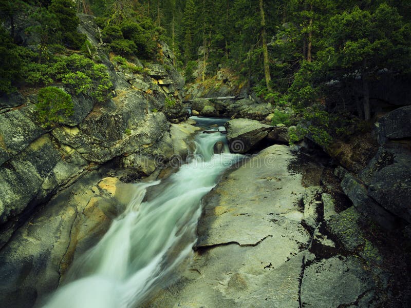 Merced River in Yosemite National Park Stock Image - Image of forest ...