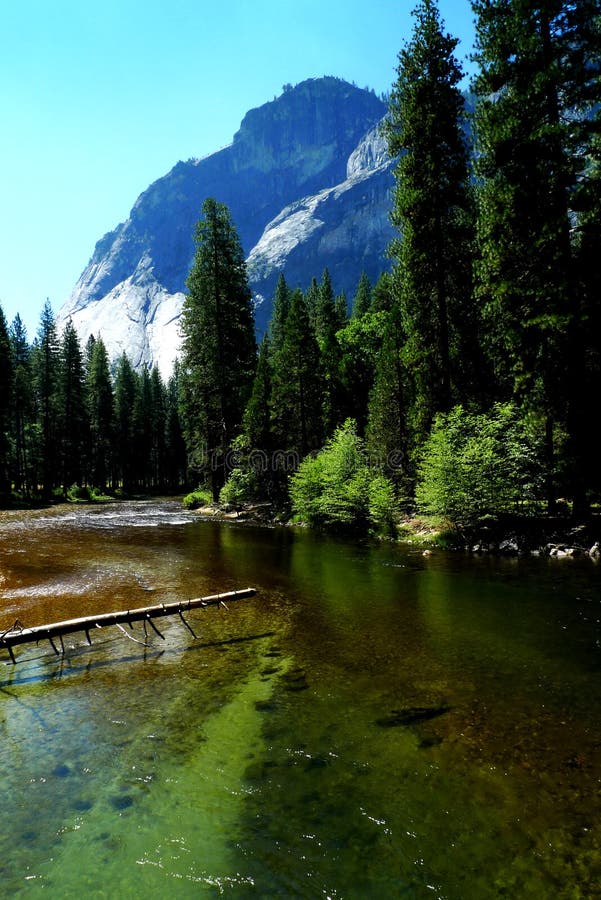 Merced River in Yosemite Park Stock Image - Image of america, lookout ...