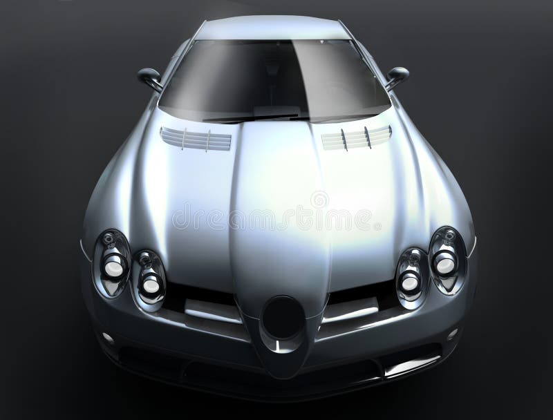 Mercedes SLR Racer stock illustration. Illustration of mercedes - 11005634