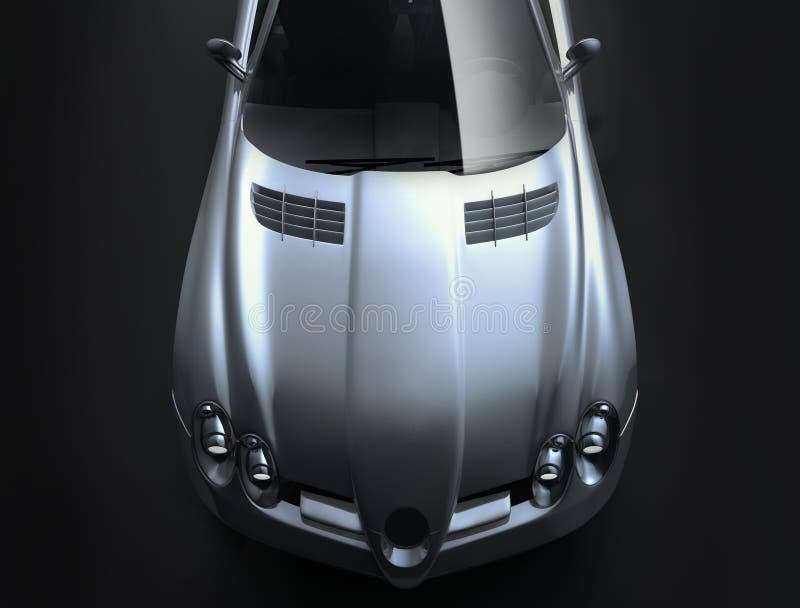 Mercedes SLR Racer stock illustration. Illustration of mercedes - 11005634