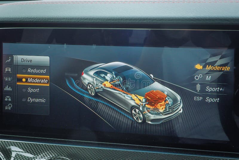 Mercedes-AMG E 53 2018 Dashboard Editorial Image - Image of benz ...