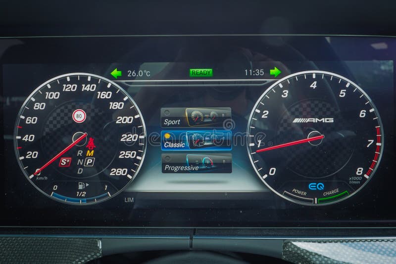 Mercedes-AMG E 53 2018 Dashboard Editorial Image - Image of vehicle ...