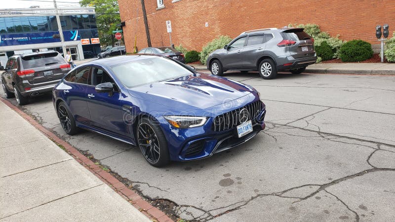 Mercedes AMG GT63S 2019 Blue Editorial Photo - Image of gt63s, mercedes ...