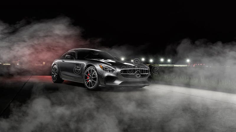 2016 Mercedes AMG GTS editorial stock photo. Image of vehicle - 54191038