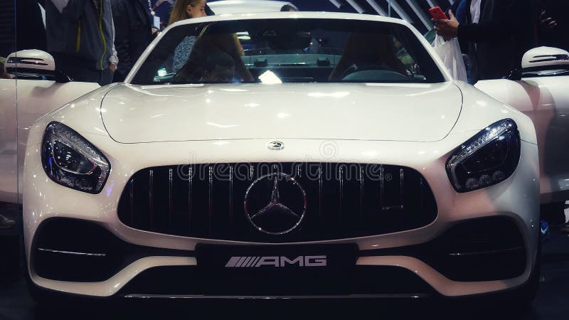 Mercedes Amg White imagen de archivo editorial. Imagen de coches ...