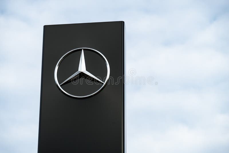 Mercedes Benz company sign editorial image. Image of luxurious - 85557015