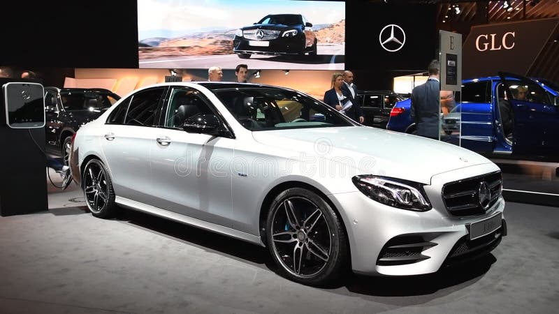 Mercedes-Benz E-Class E 350 E Plug-in Hybrid Stock Video - Video of ...