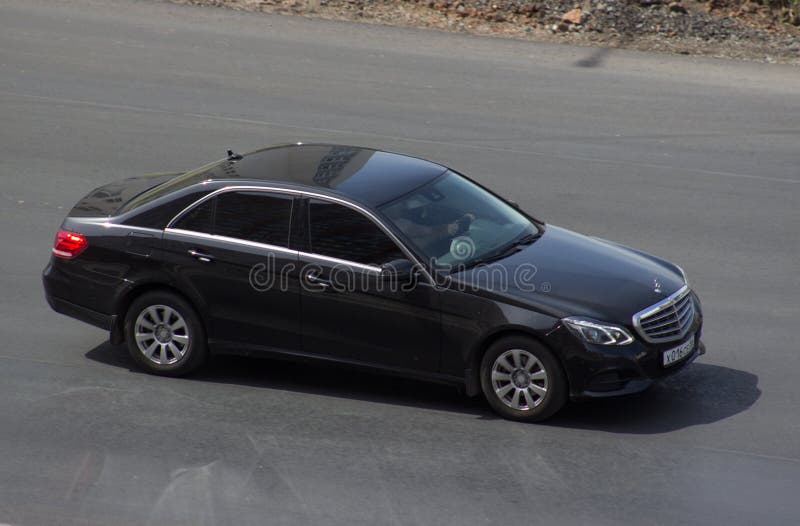 Mercedes-Benz E-Class Rides on the Road Editorial Stock Photo - Image ...