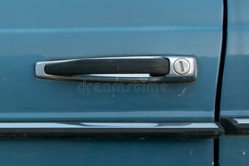 Mercedes Benz 280E (W123) Door Handle Close Up Editorial Image - Image ...