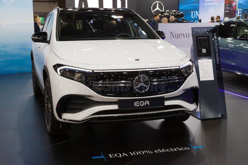 Mercedes-Benz EQA at Automobile Barcelona 2023 Editorial Photography ...