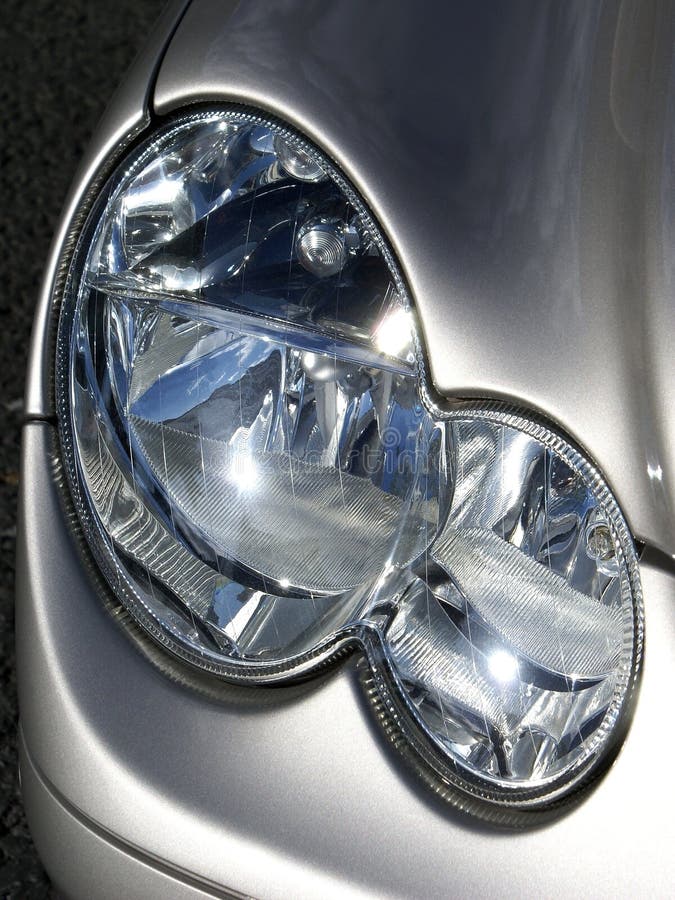 Mercedes Benz Headlight stock image. Image of reflector - 1366741