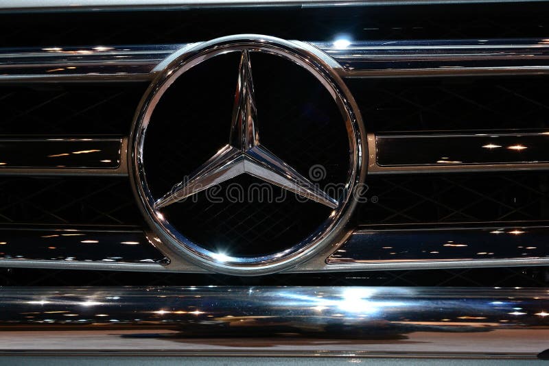 Mercedes Benz Logo SLK 300 editorial image. Image of automobiles - 18315150