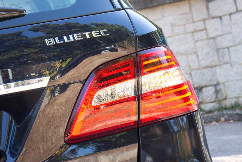 Mercedes-Benz ML-Class BlueTec 2014 Back Light Editorial Stock Image ...