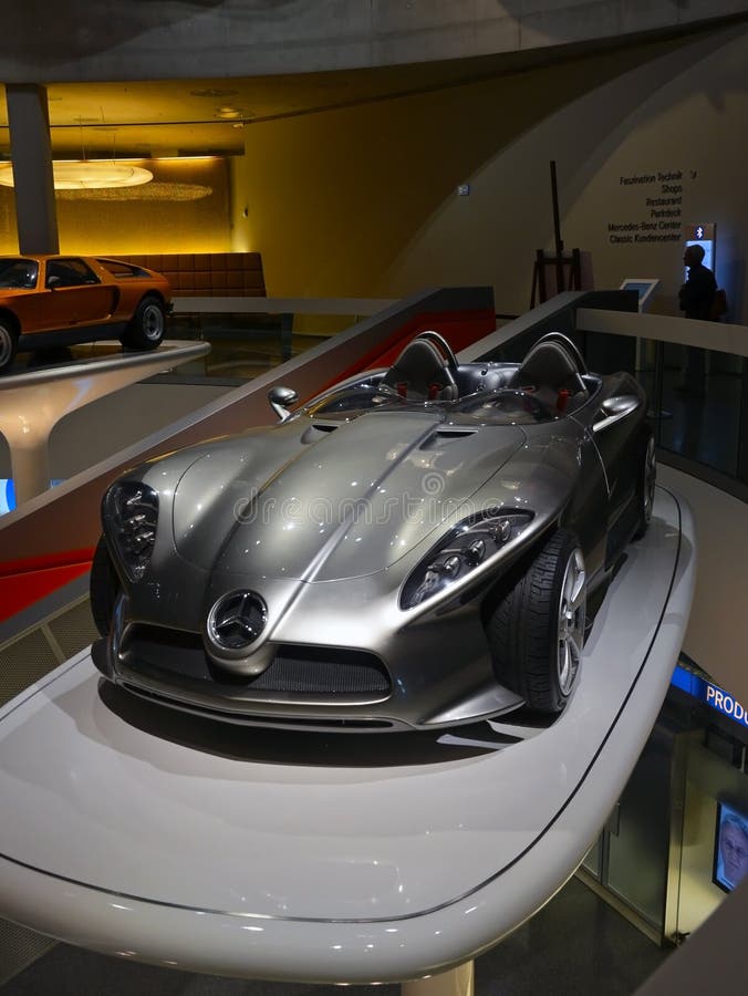 Old Cars Exhibit in the Mercedes-Benz Museum in Stuttgart Editorial ...
