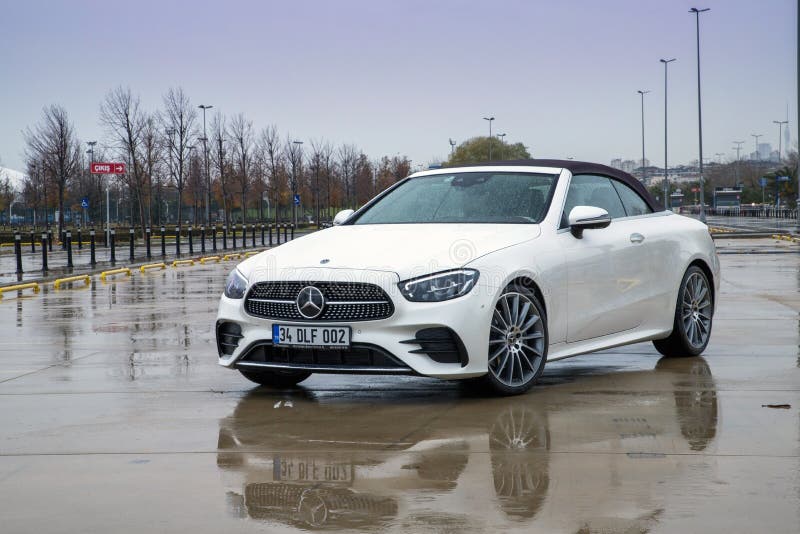 Mercedes E 300 Cabriolet editorial stock photo. Image of business ...