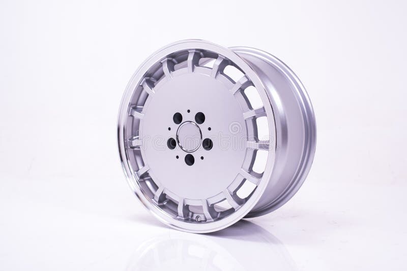 Mercedes Benz 16 Silver Alloy Wheel Stock Image - Image of road, silver ...