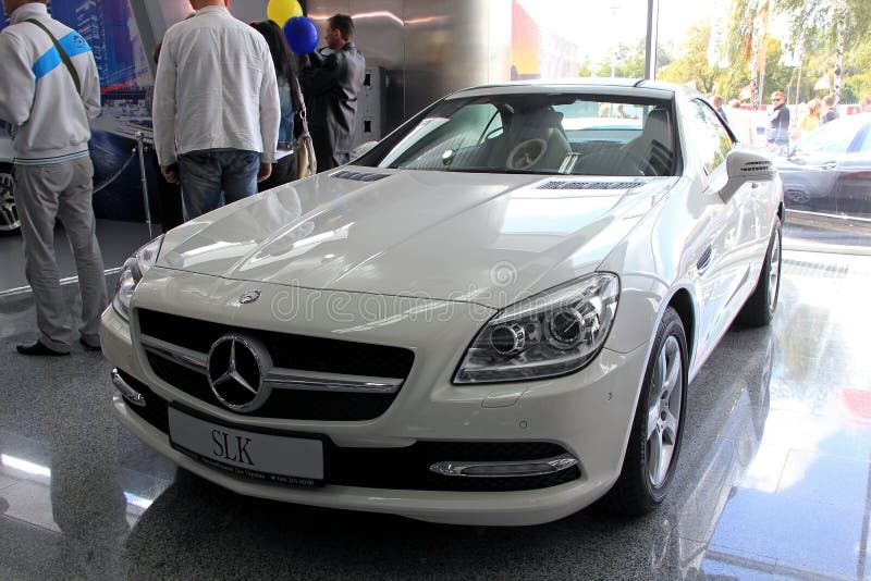 Mercedes-Benz SLK-class editorial stock photo. Image of design - 37458378