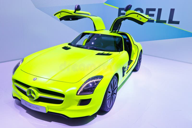 Mercedes-Benz SLS AMG E-CELL Editorial Image - Image of roadster, motor ...