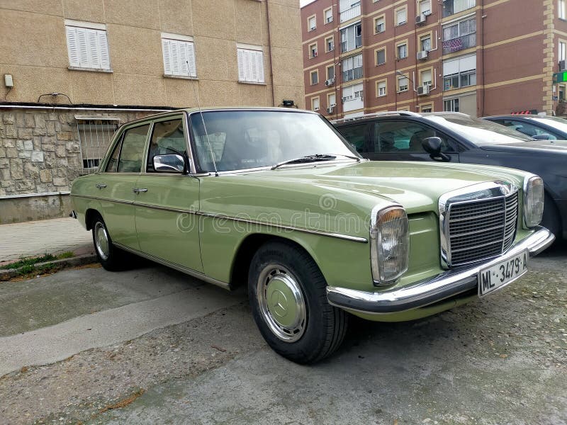 The Mercedes-Benz W114 and W115 Stock Photo - Image of w115, mercedes ...