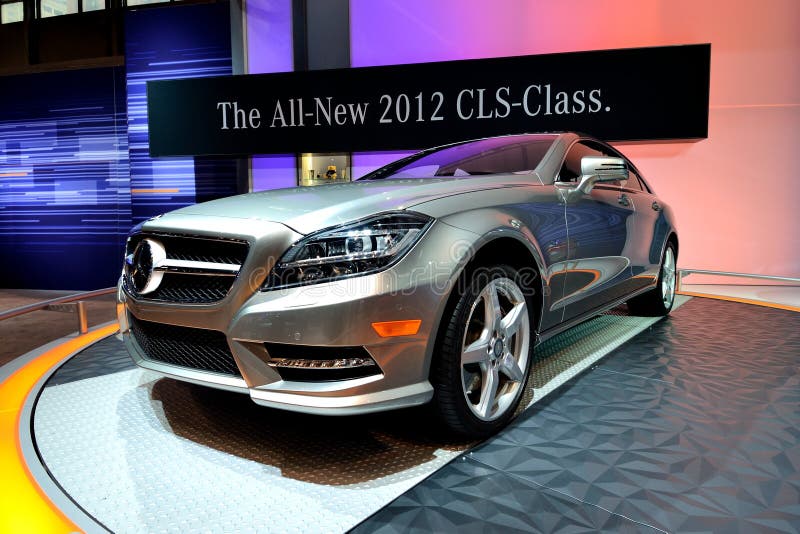 Mercedes CLS Class 2012 editorial photography. Image of automobiles ...