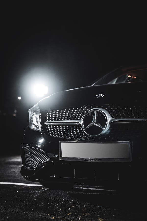 Mercedes A200d Engineered by AMG Night Front End Editorial Photo ...