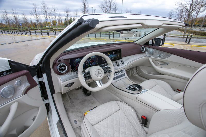Mercedes E 300 Cabriolet Interior Editorial Photography - Image of ...