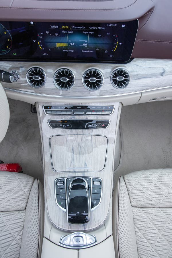 Mercedes E 300 Cabriolet Interior Editorial Stock Image - Image of ...