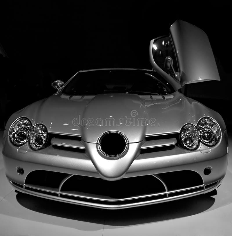 Merc SLR Front end stock image. Image of nose, metal, combustion - 410651